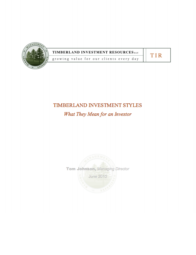 Research Library Archives - Page 7 of 11 - Timberland Investment ...